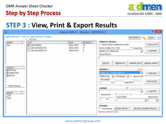 Addmen omr 13.7 | PPT