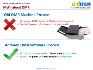 Addmen omr 13.7 | PPTX