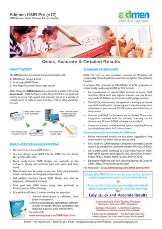 Addmen - OMR Software Brochure | PDF