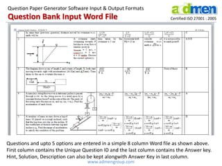 Question and Answer Software - admengroup | PPT