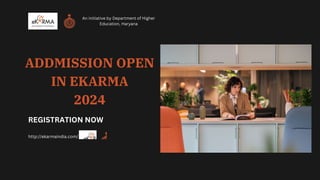 ADMISSION OPEN IN EKARMA CENTER PANCHKULA SEC-1 | PPTX