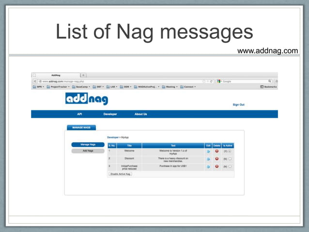 Add nag screen | PPT