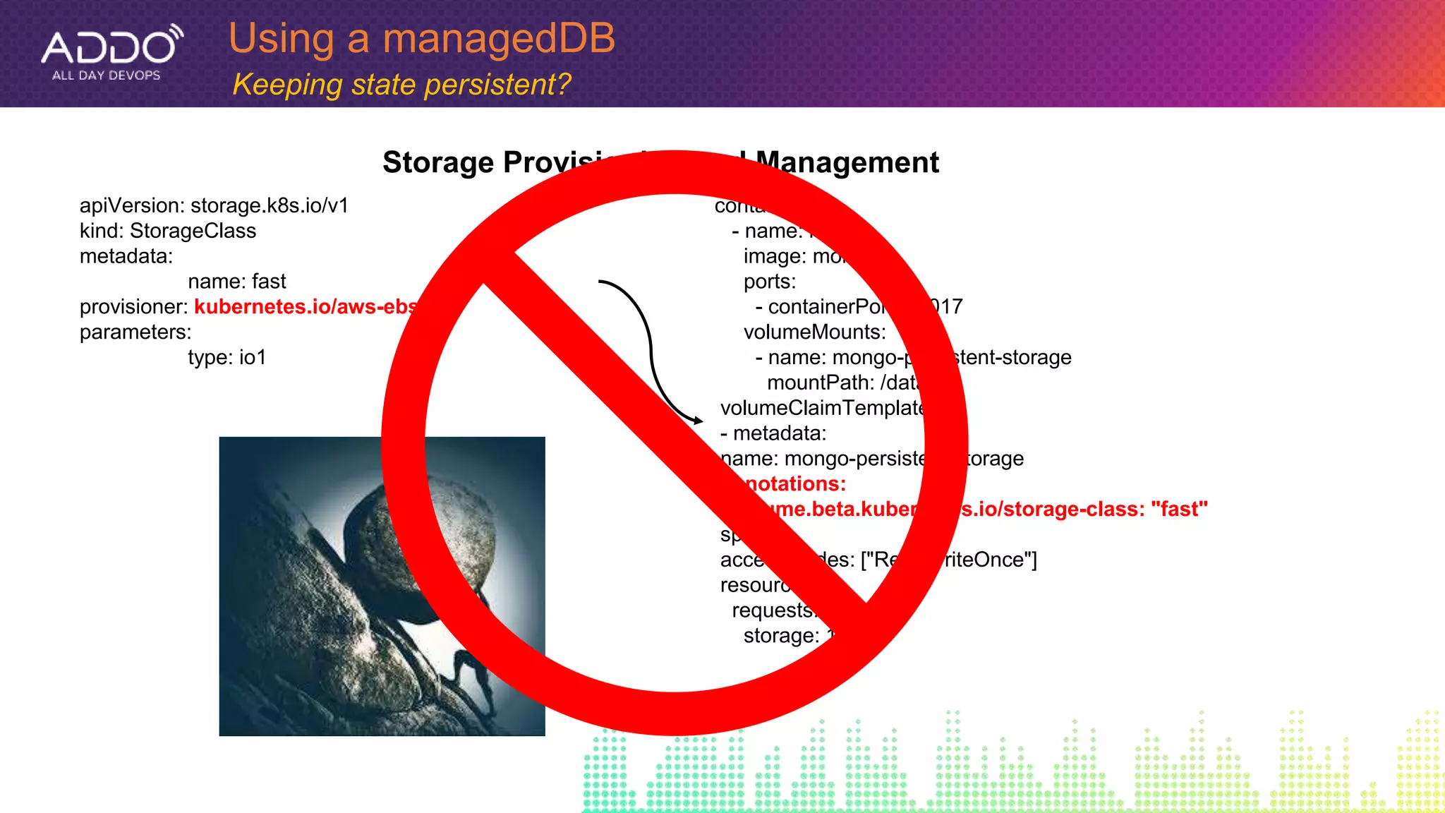 How to manage state with a Kubernetes Application | PPTX