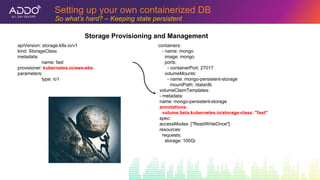How to manage state with a Kubernetes Application | PPTX