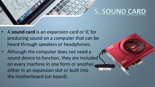 Expansion card or Add on card Power point Presentation. | PPTX