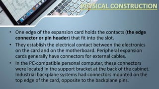 Expansion card or Add on card Power point Presentation. | PPTX