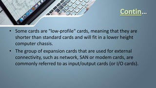 Expansion card or Add on card Power point Presentation. | PPTX
