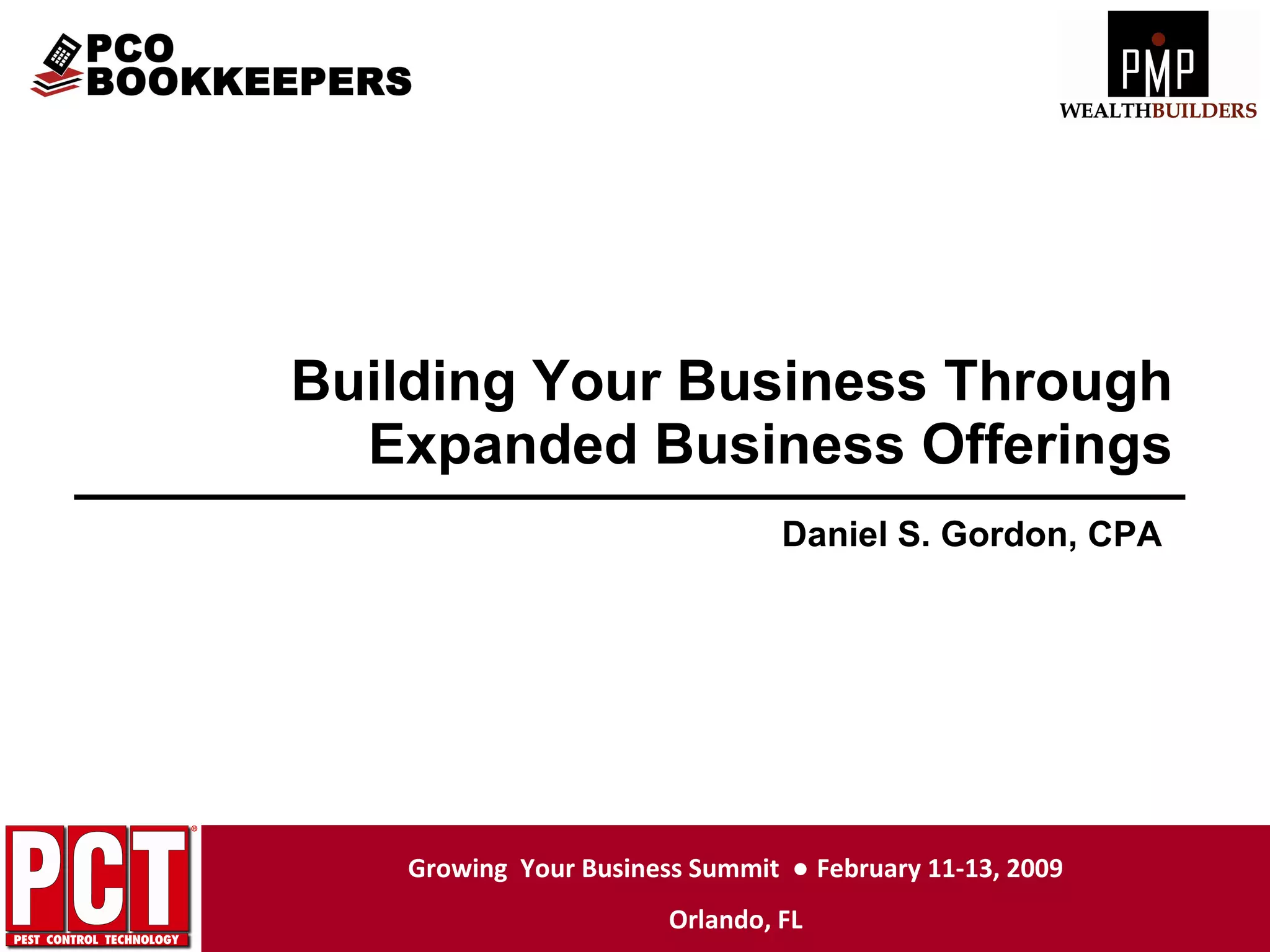 Add on services For the PCO | PPT | Sales | Business