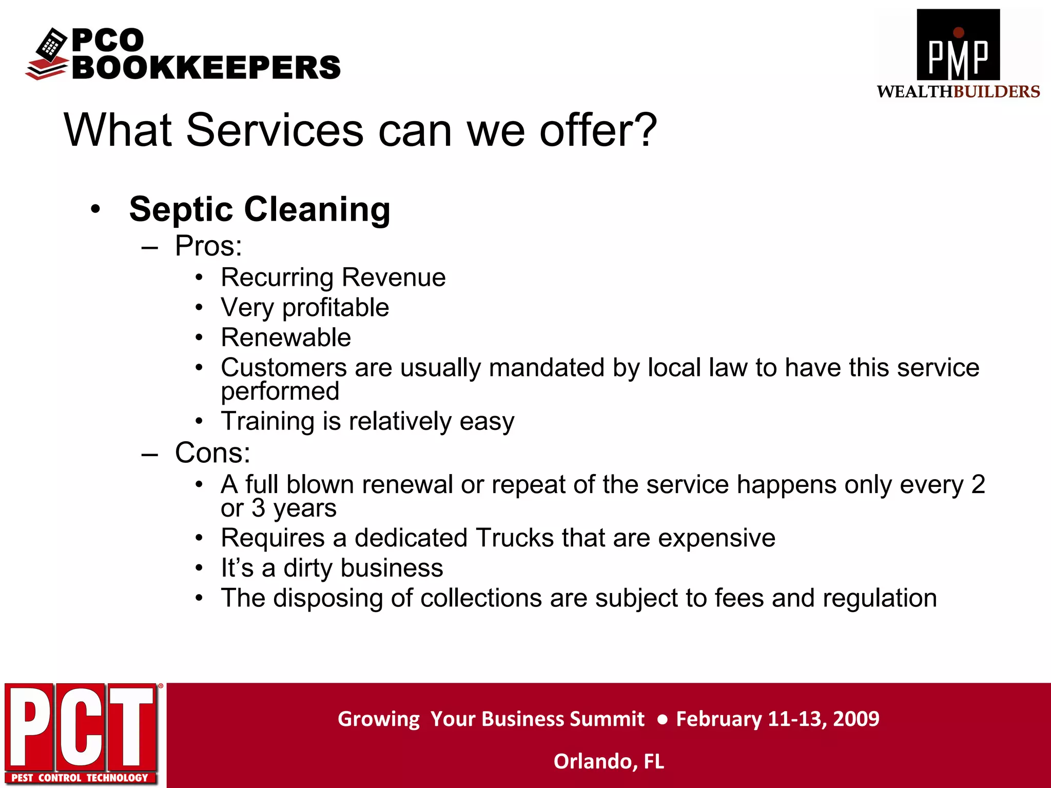 Add on services For the PCO | PPT