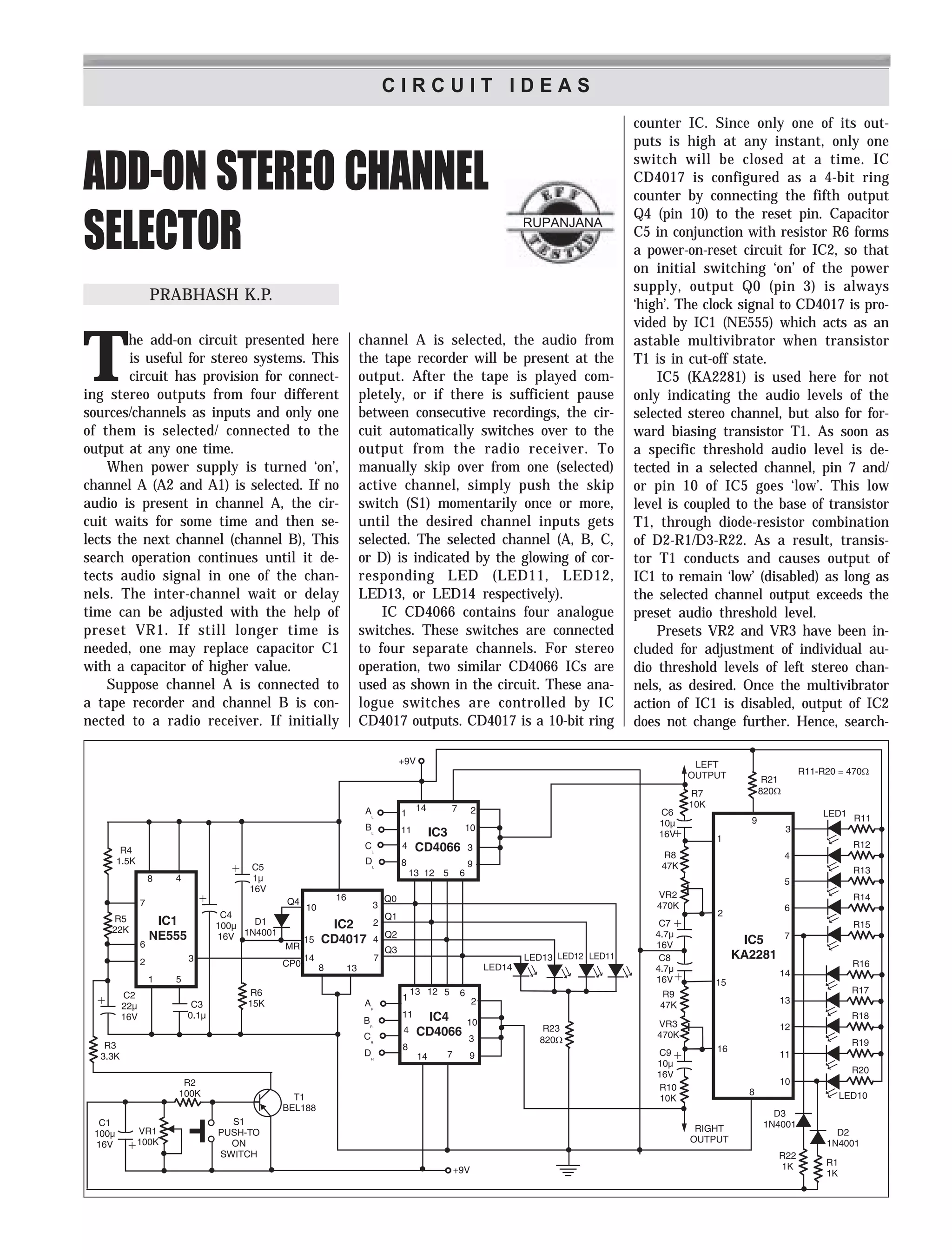 Add on stereo channel selector | PDF