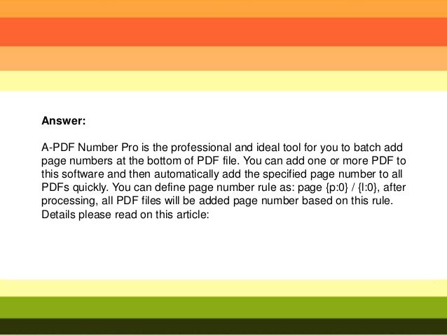 How To Add Page Numbers In Pdf File Primarymusli