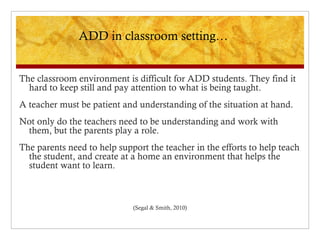 ADD disability powerpoint | PPT