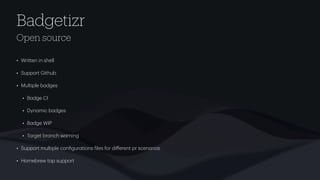 Add dynamic badges into your pull request and increase your ...