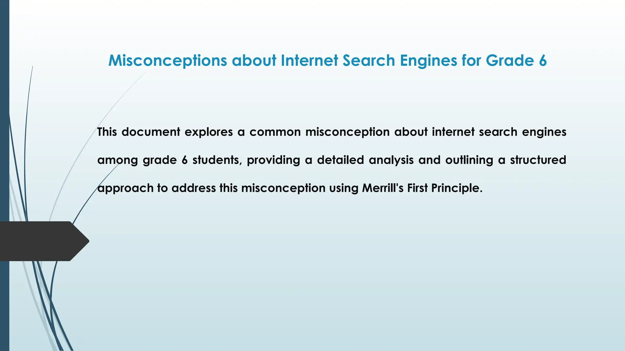 Misconception using Merrill First Principle | PPT