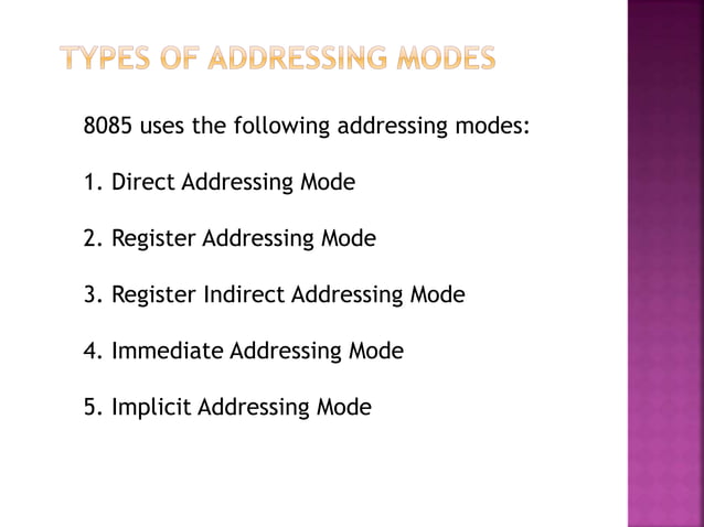 Addresing mode and timing diagram | PPTX | Operating Systems | Computer ...