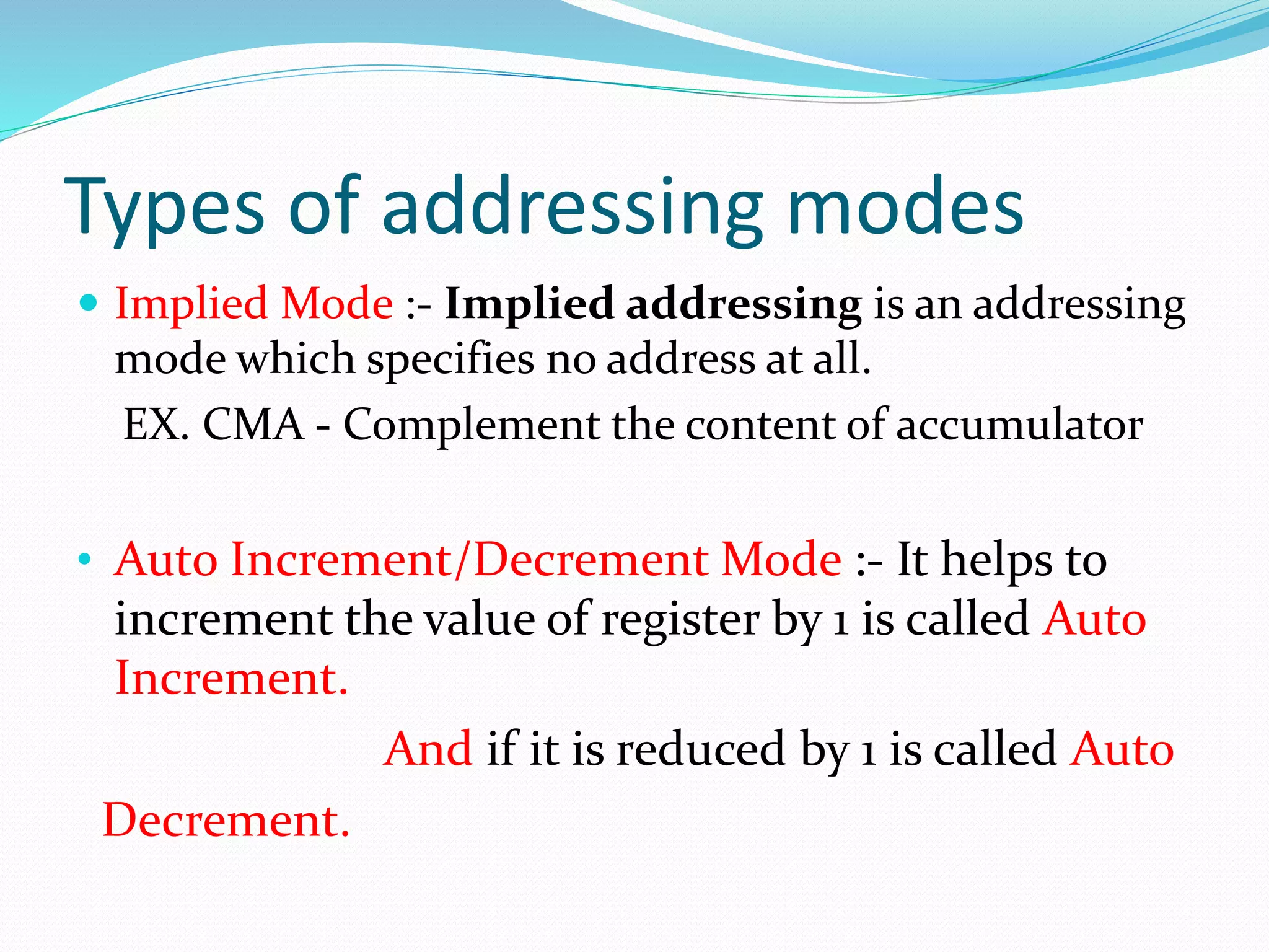 Addresing modes | PPTX