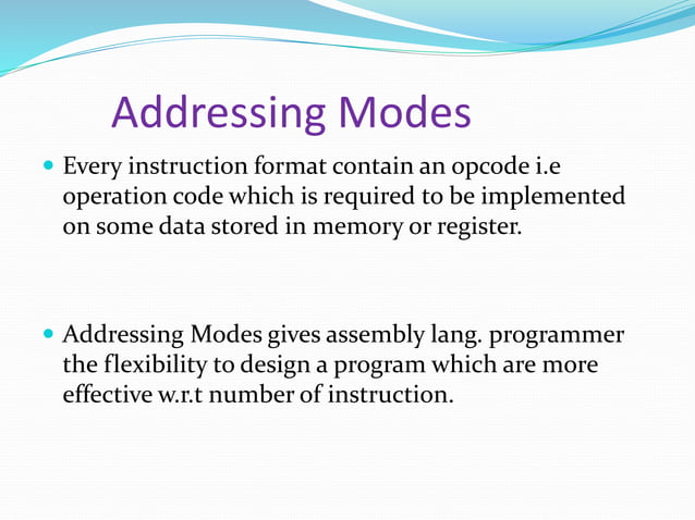 Addresing modes | PPT