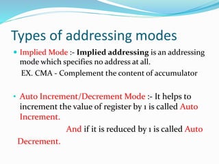 Addresing modes | PPTX