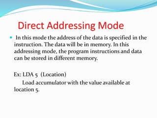 Addresing modes | PPTX