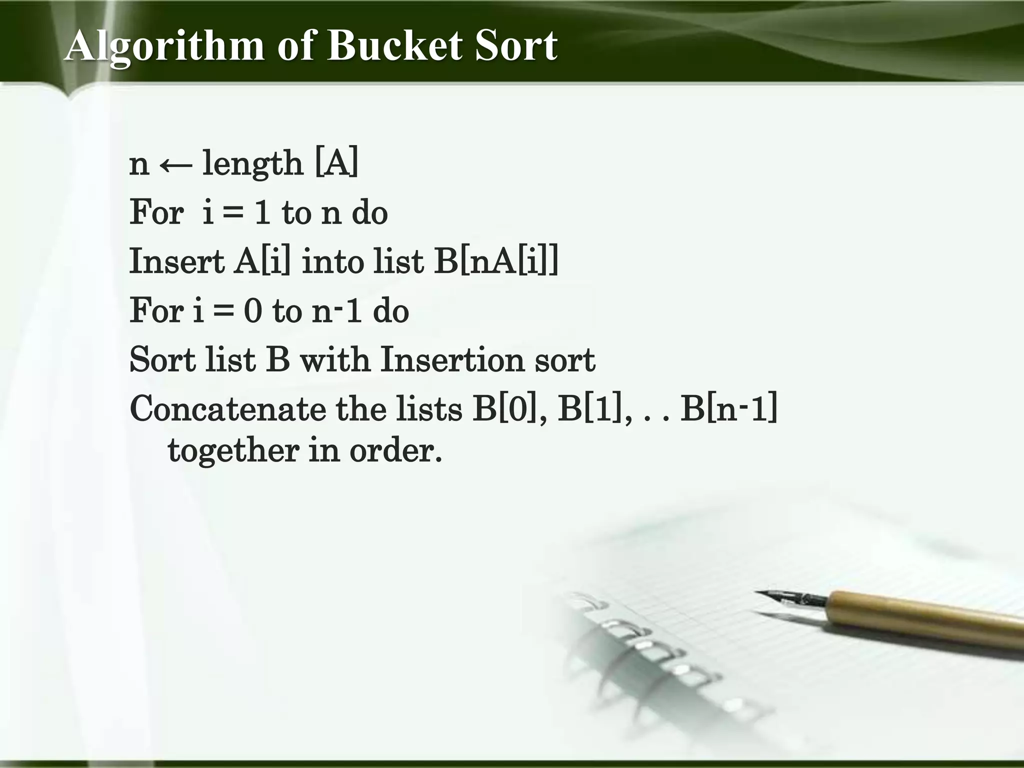 Address calculation-sort | PPTX | Programming Languages | Computing