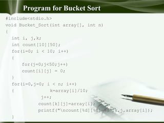 Address calculation-sort | PPT