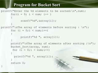 Address calculation-sort | PPT
