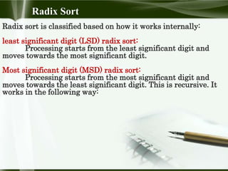 Address calculation-sort | PPT