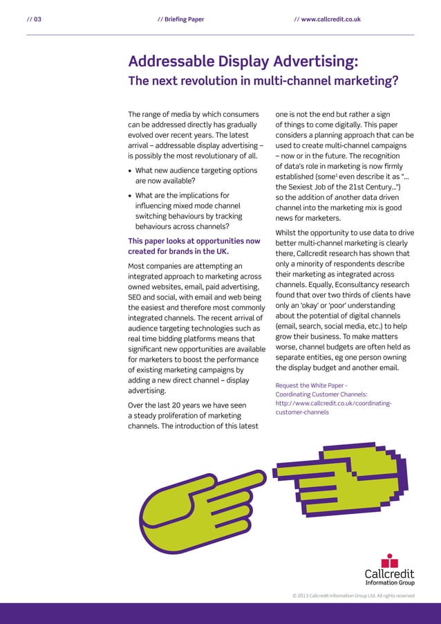 Addressable display advertising | PDF