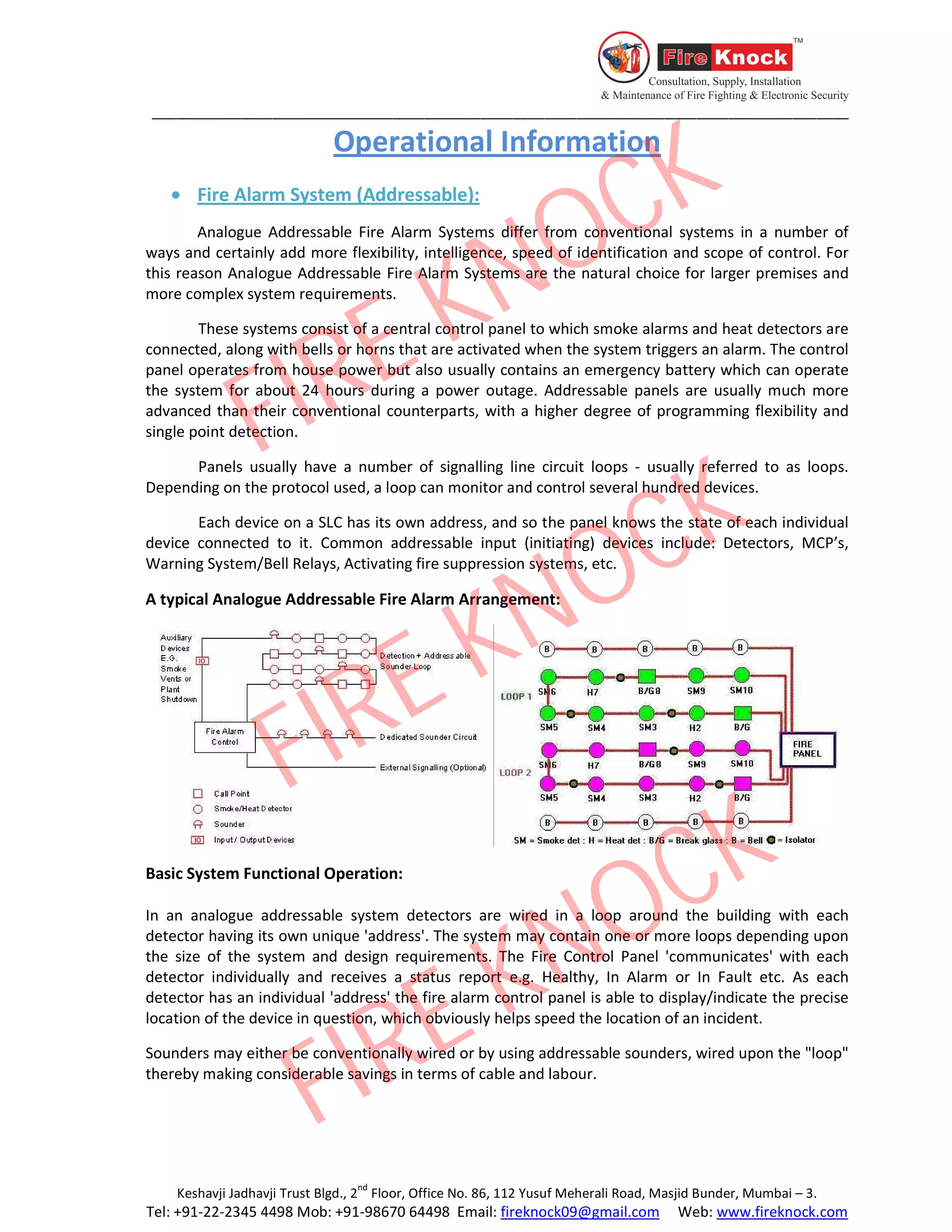 Addressable fire alarm system | PDF