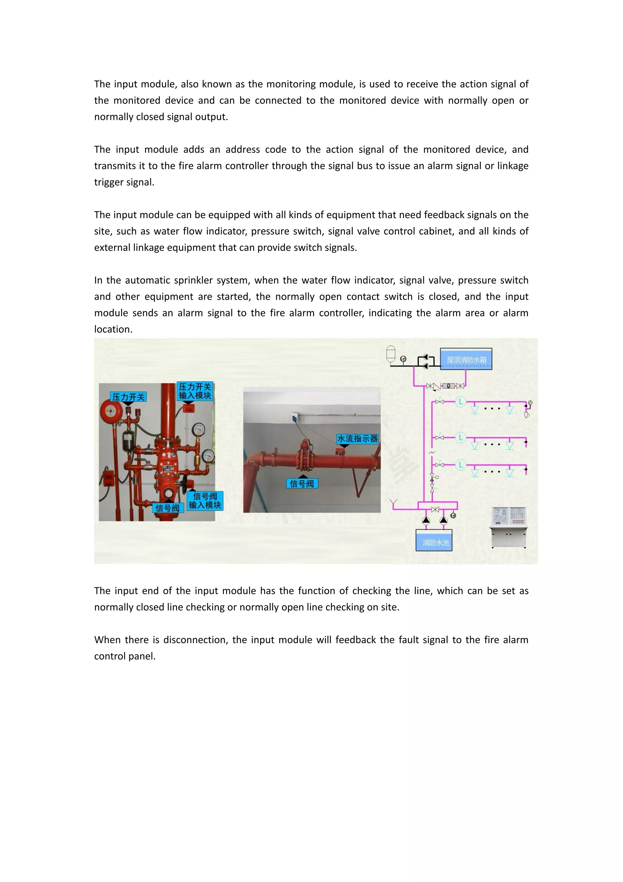 addressable fire alarm system input module | PDF
