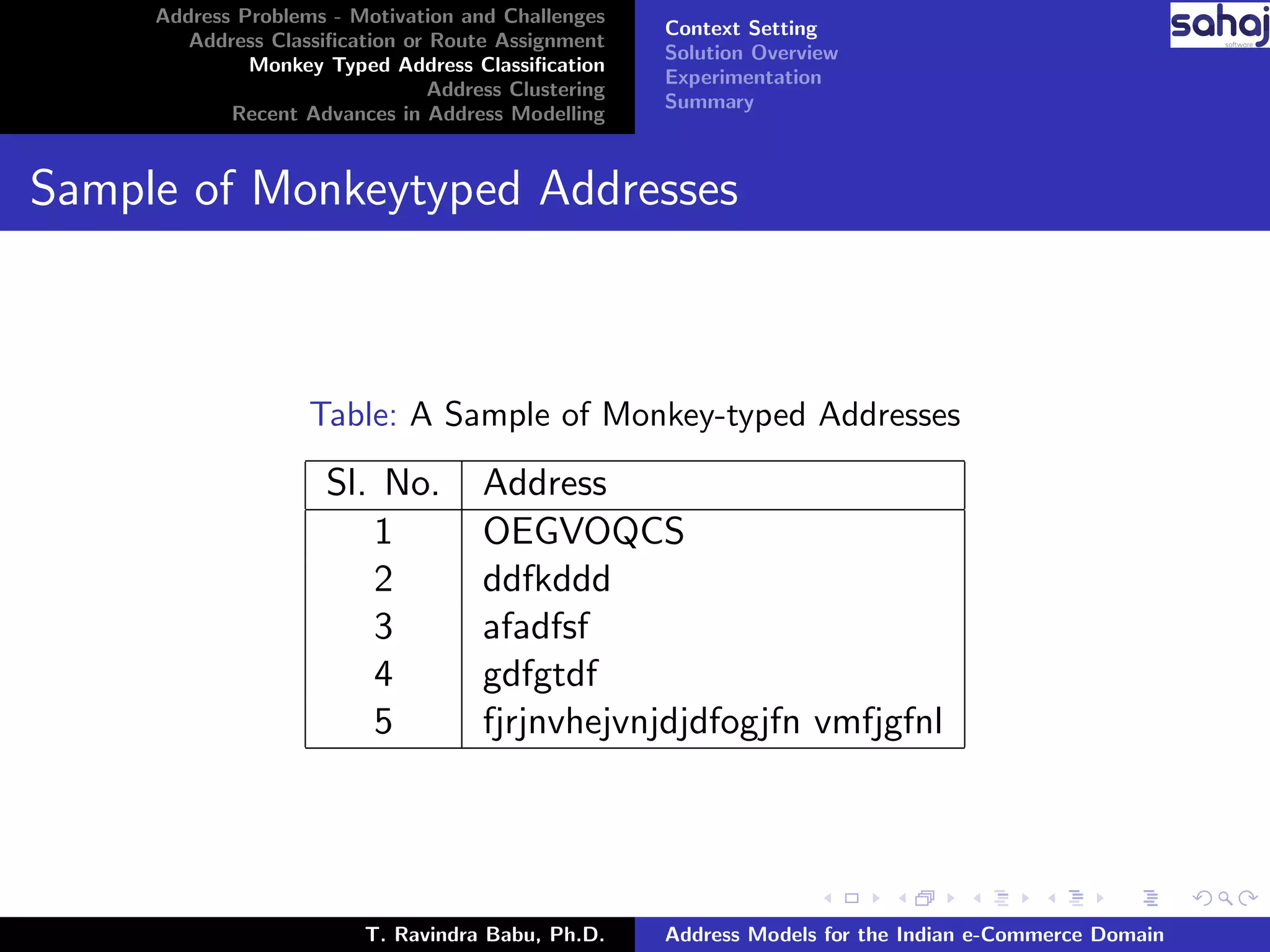 Address classification | PDF