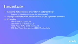 Address Data Masterclass | PPT