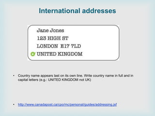 Addresses | PPT