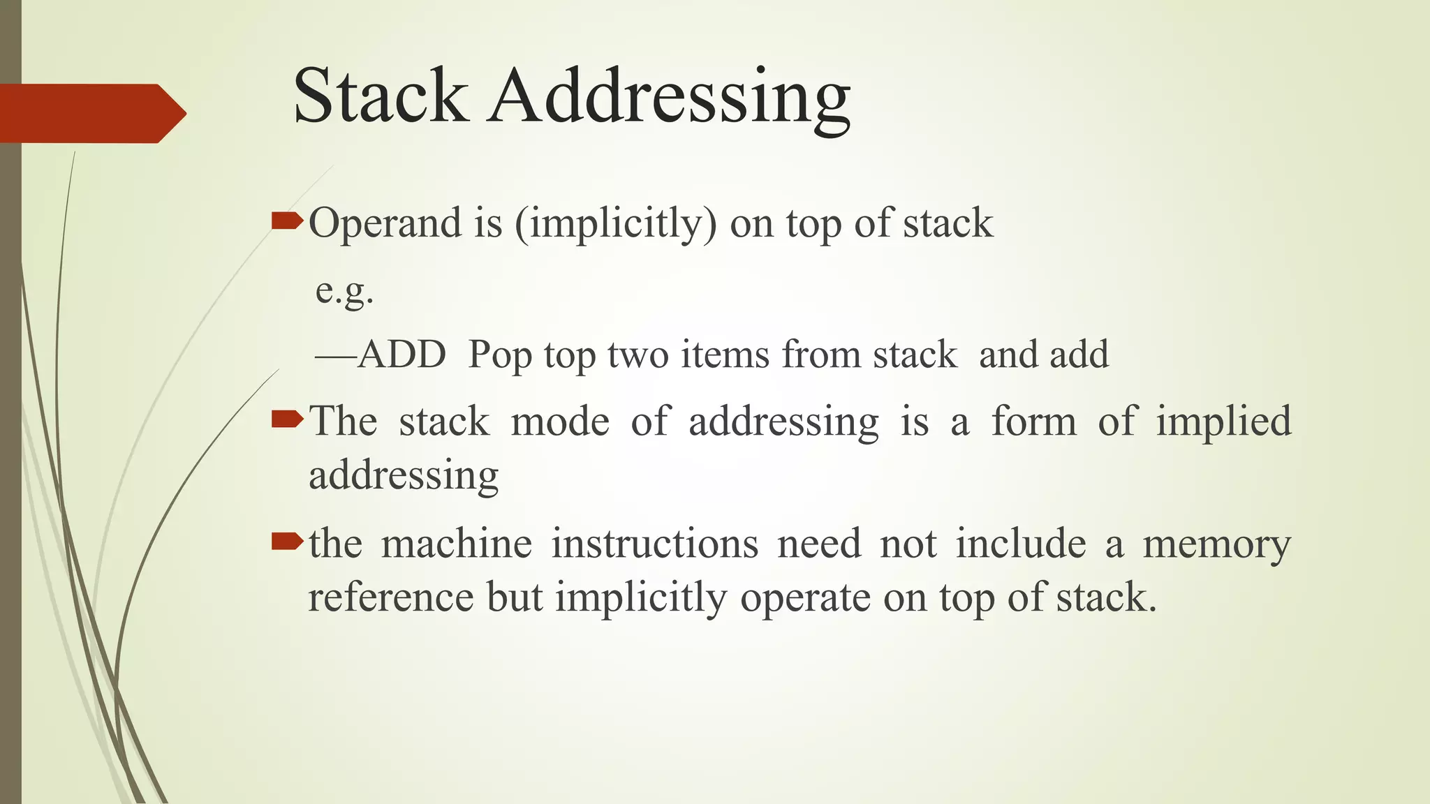 Addressing | PPTX | Programming Languages | Computing
