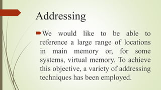 Addressing | PPTX | Programming Languages | Computing