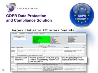 Teleran Data Protection - Addressing 5 Critical GDPR Requirements | PPT