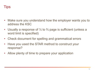 Addressing Key Selection Criteria | PPTX
