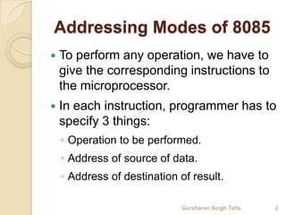 Addressing modes-of-8085 | PPT