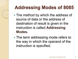 Addressing modes-of-8085 | PPT