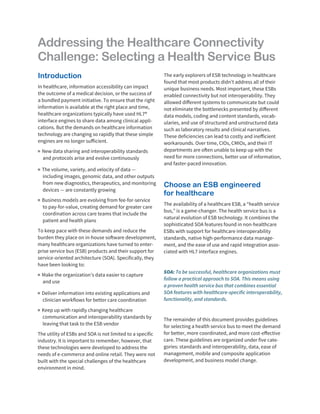 Addressing the Healthcare Connectivity Challenge | PDF