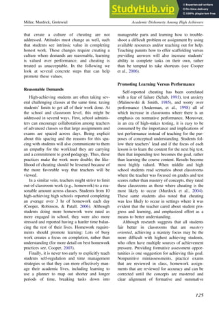 Addressing Academic Dishonesty Among The Highest Achievers | PDF