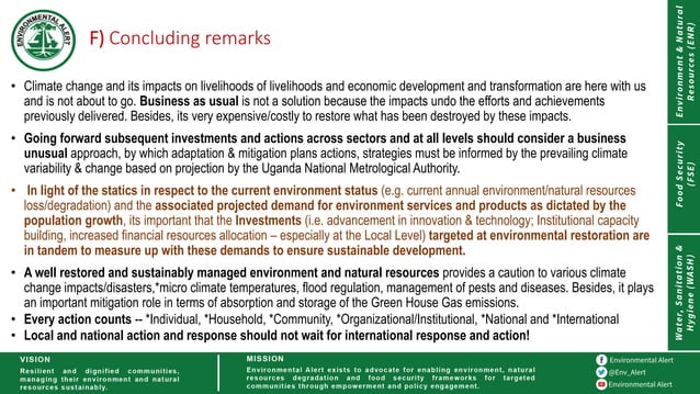 Addressing the Challenge of Climate Change and Environmental ...