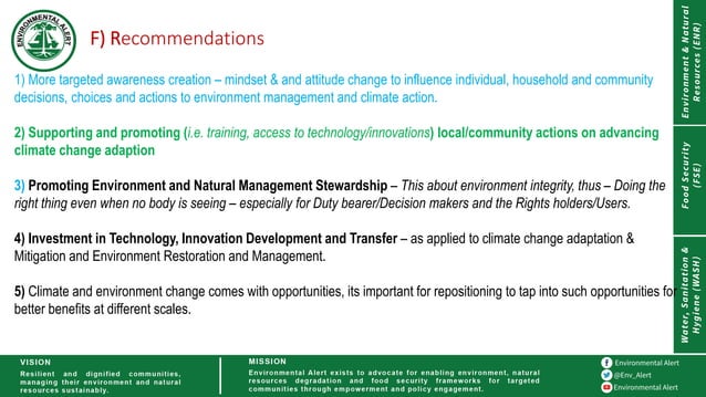Addressing the Challenge of Climate Change and Environmental ...