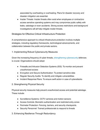 Addressing Cybersecurity Challenges in Critical Infrastructure ...