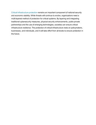 Addressing Cybersecurity Challenges in Critical Infrastructure ...