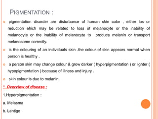 Addressing dry skin , acne, pigmentation , | PPTX
