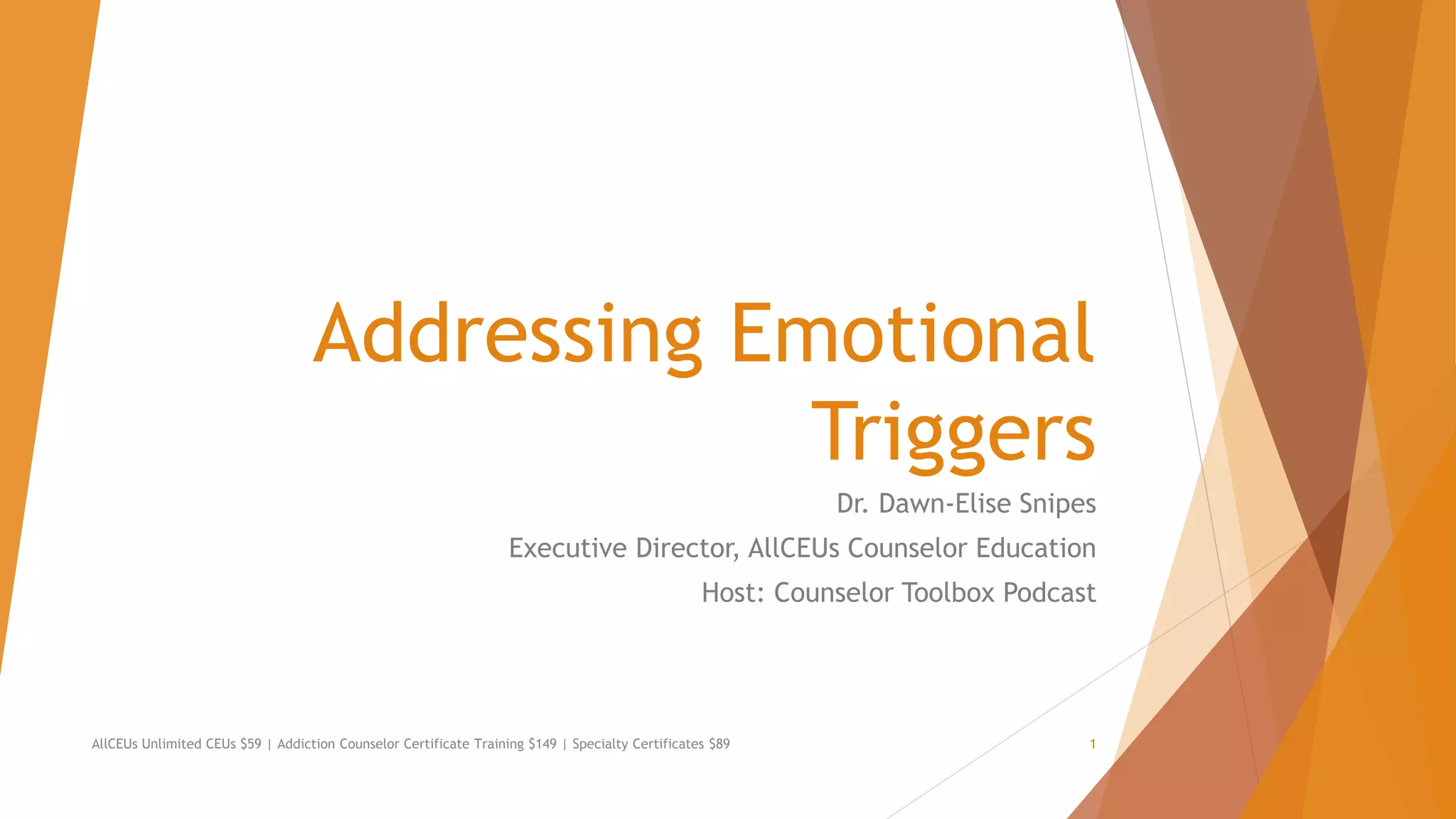 Addressing Emotional Triggers | PPTX