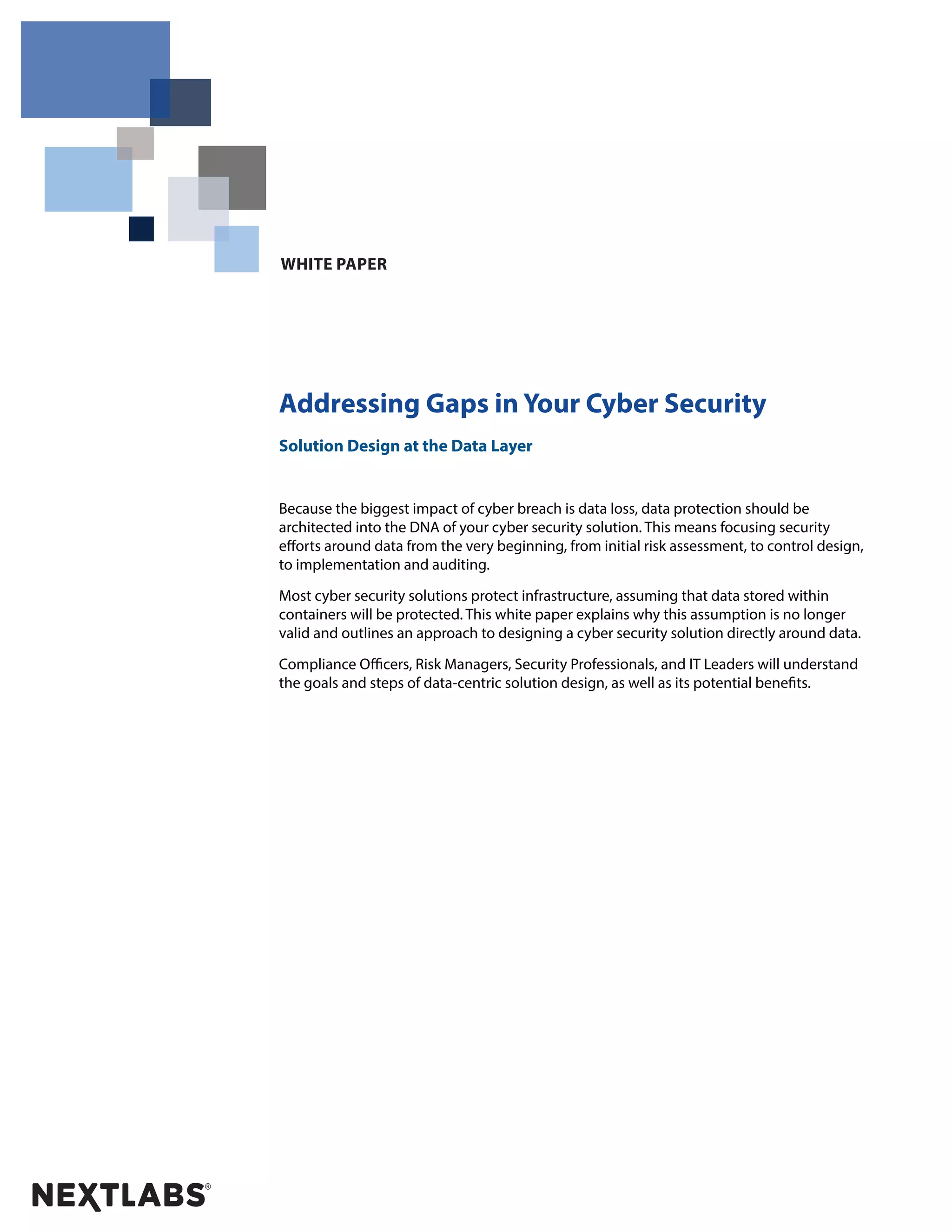 Addressing Gaps in Your Cyber Security | PDF