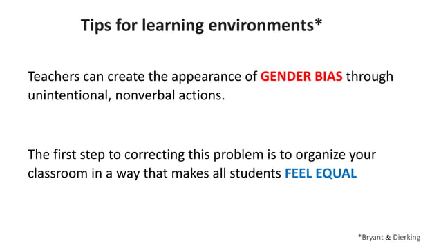 Addressing gender equality with teaching strategies | PDF
