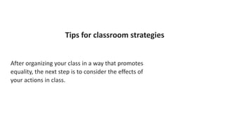 Addressing gender equality with teaching strategies | PDF